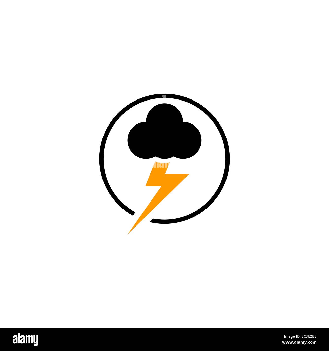 Lightning bolt icon on yellow hi-res stock photography and images - Alamy