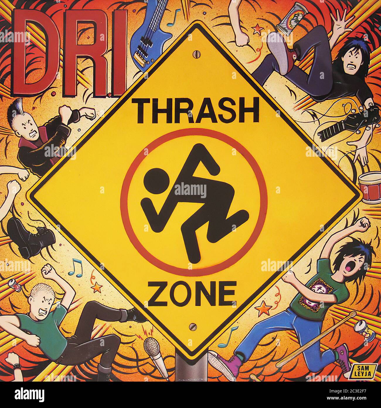 DRI THRASH ZONE - Vintage 12'' vinyl LP 02 Cover Stock Photo - Alamy