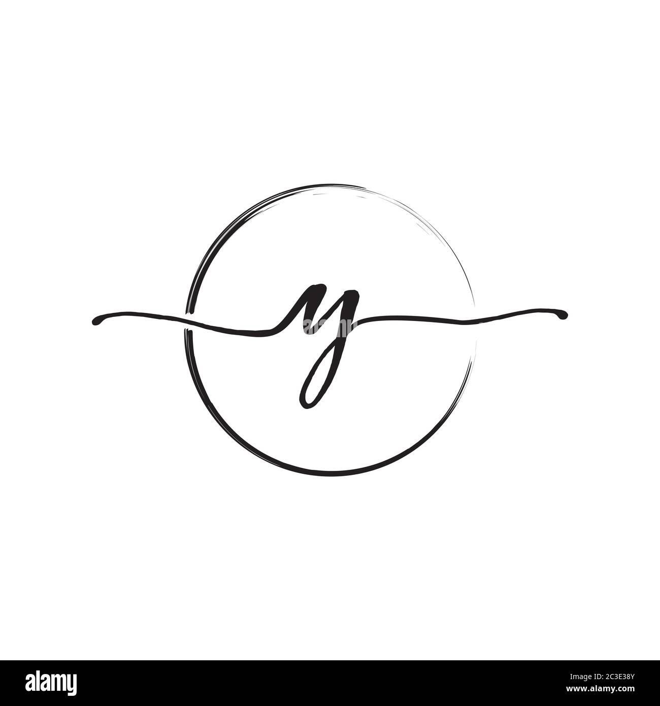 Fancy Cursive Letter Y