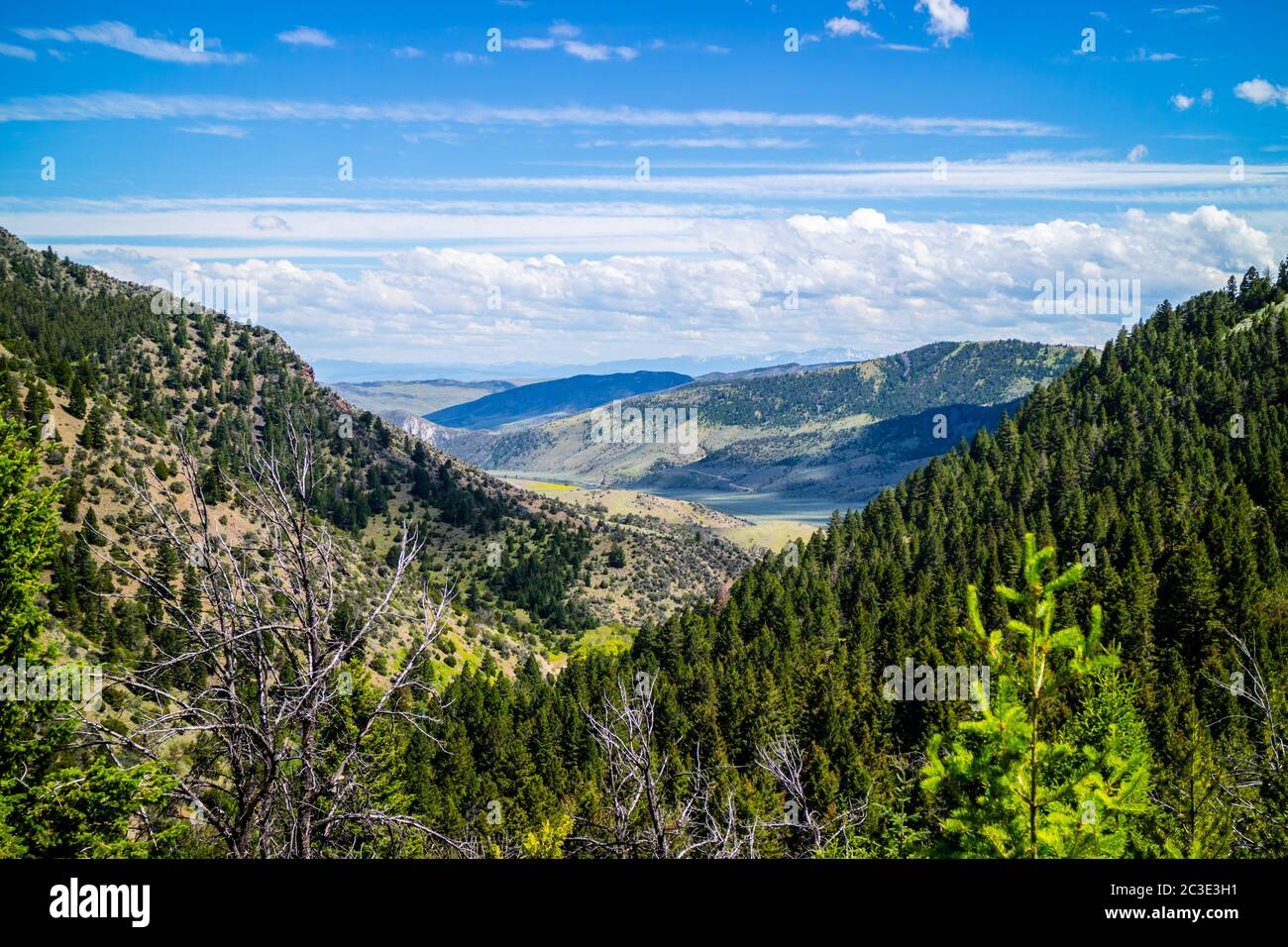 A beautiful overlooking view of nature in Lewis and Clark Caverns SP ...