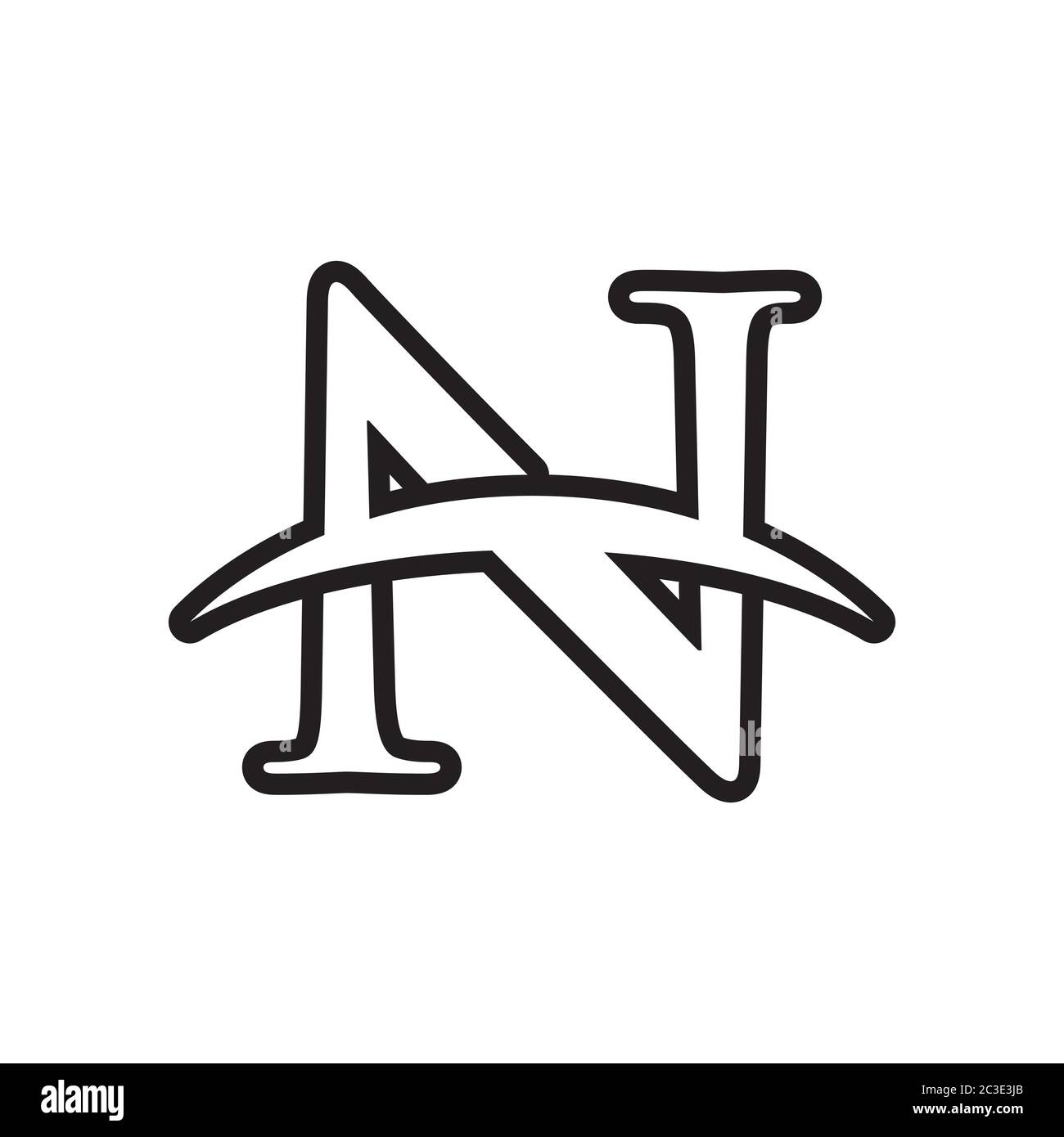 letter N icon symbol design vector isolated on white background Stock ...