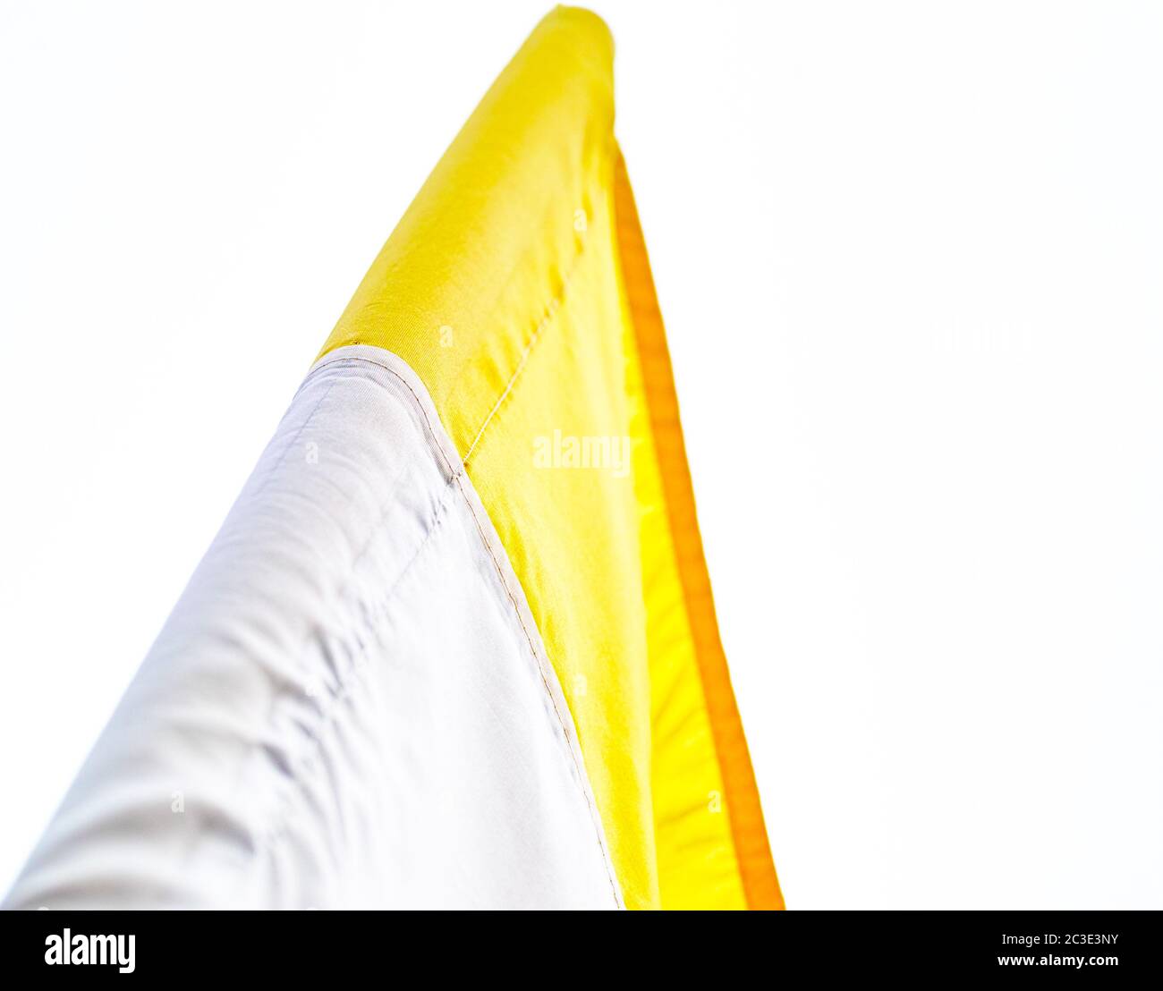Vatican national flag, white and yellow symbol colours Stock Photo - Alamy
