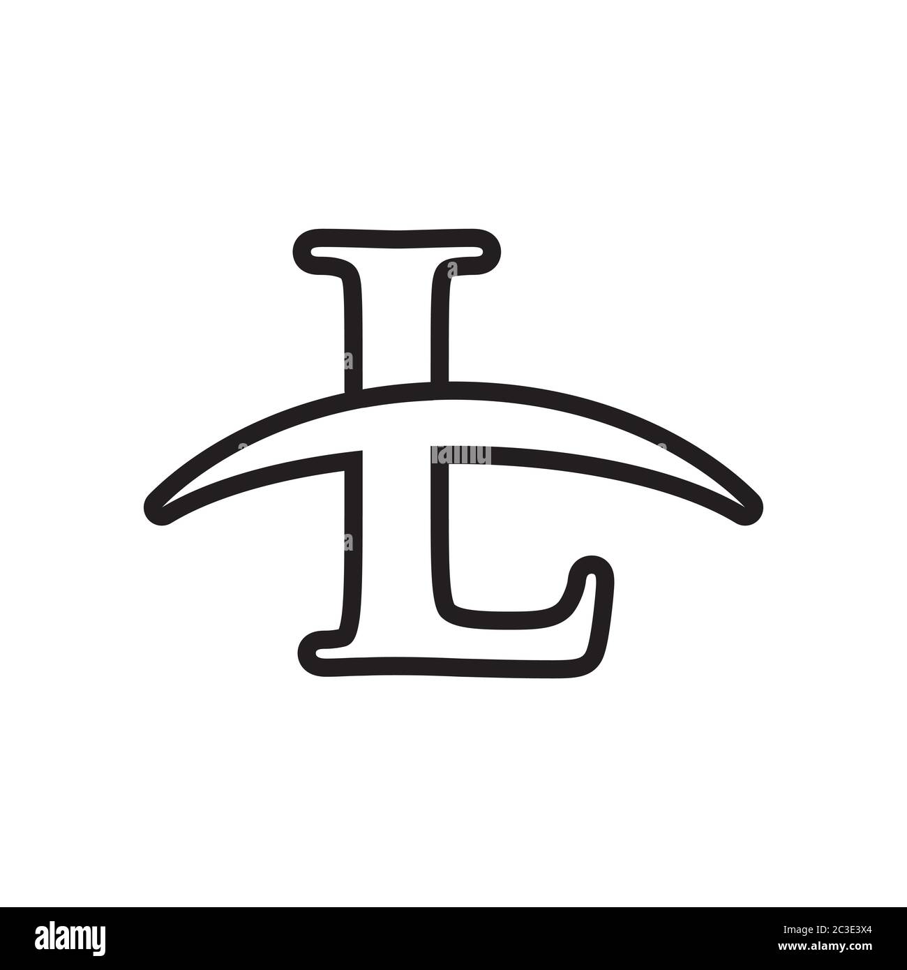 letter L icon symbol design vector isolated on white background Stock ...