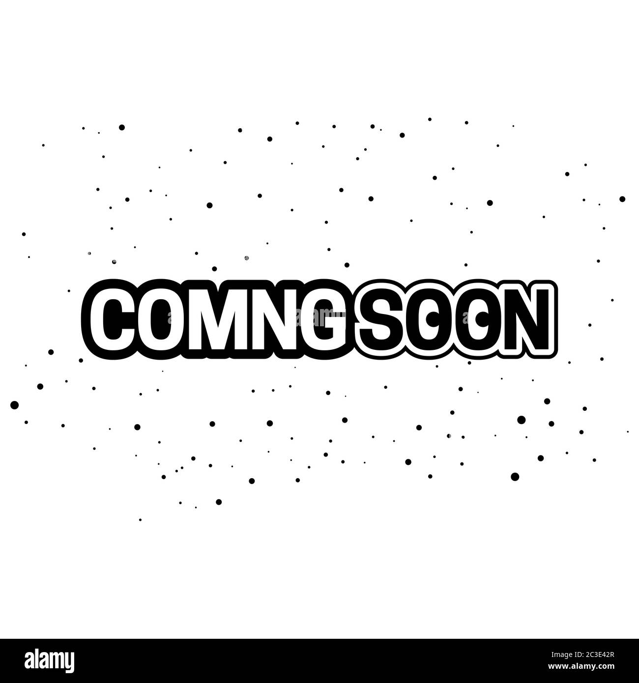 coming soon text with eye design vector illustration Stock Vector Image ...