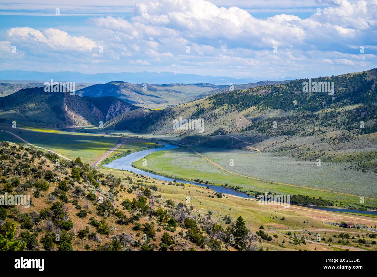 A beautiful overlooking view of nature in Lewis and Clark Caverns SP ...