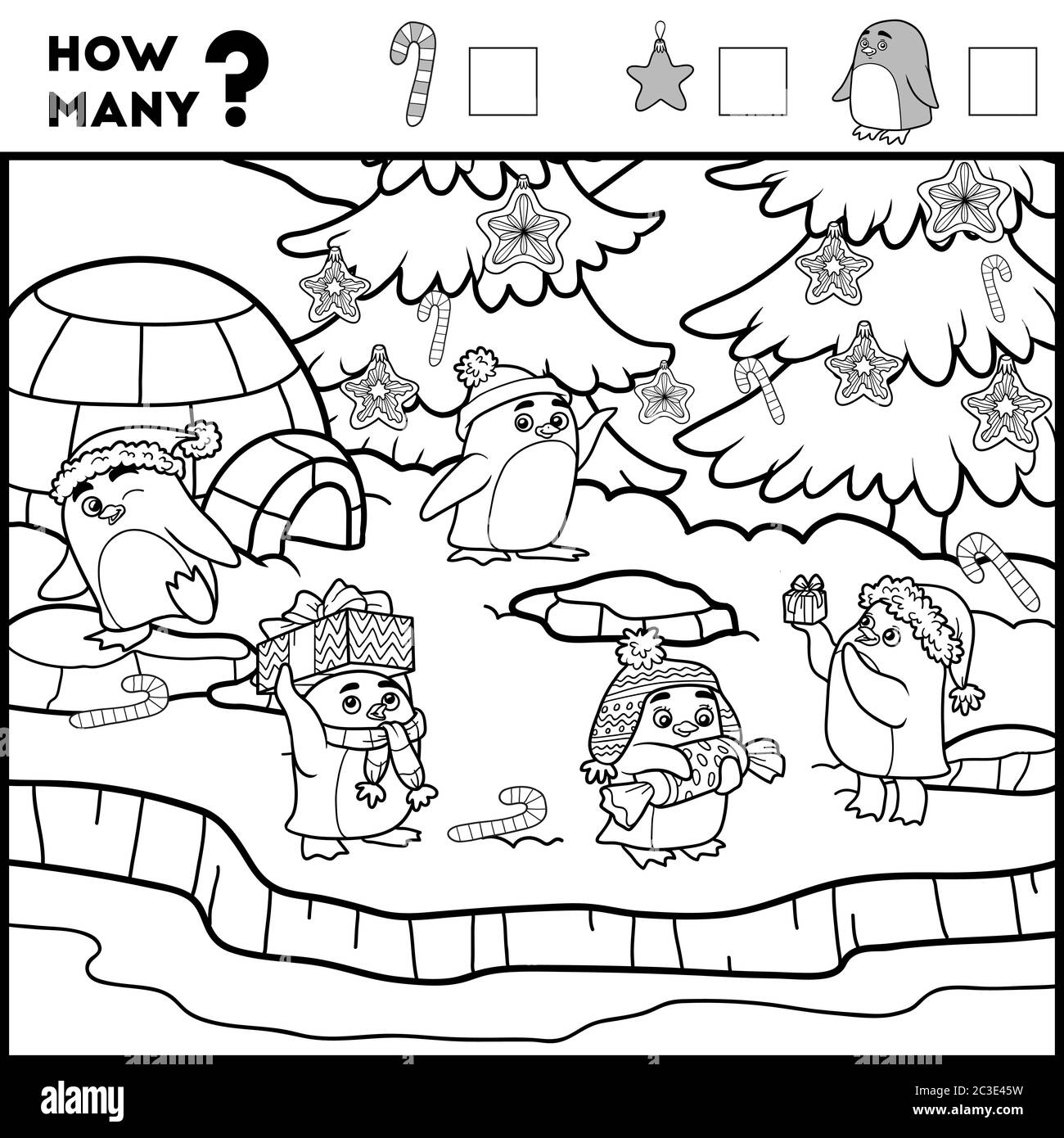 Counting game coloring book hi-res stock photography and images - Alamy