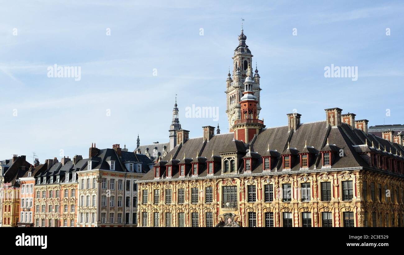 visit to the northern city of Lille, grand place Stock Photo - Alamy