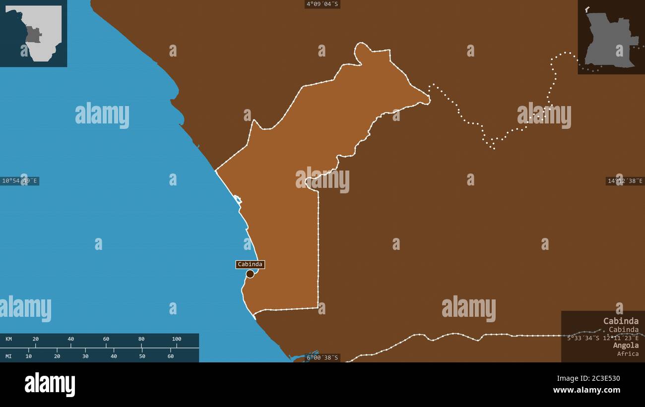Cabinda province map hi-res stock photography and images - Alamy