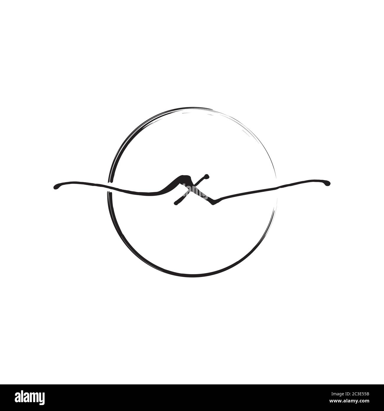 letter X lowercase handwriting wiith circle brush design vector Stock ... letter X lowercase handwriting wiith circle brush design vector Stock ...