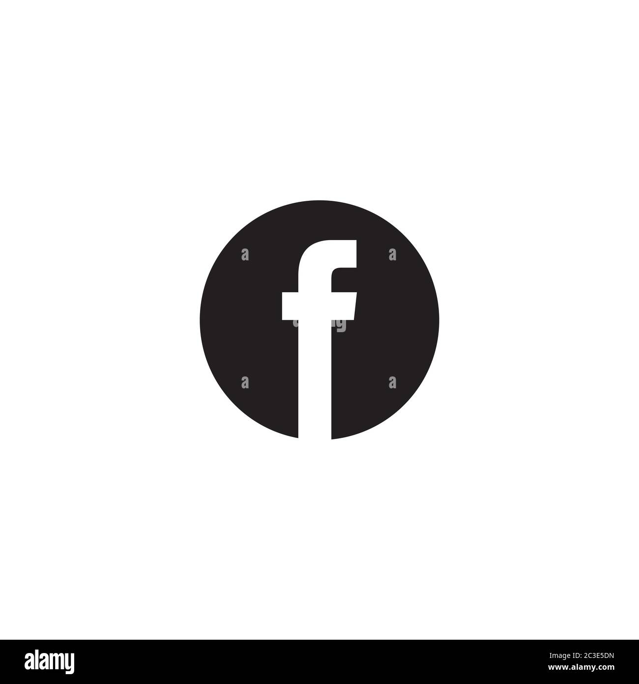 circle negative space letter F icon symbol vector Stock Vector Image ...
