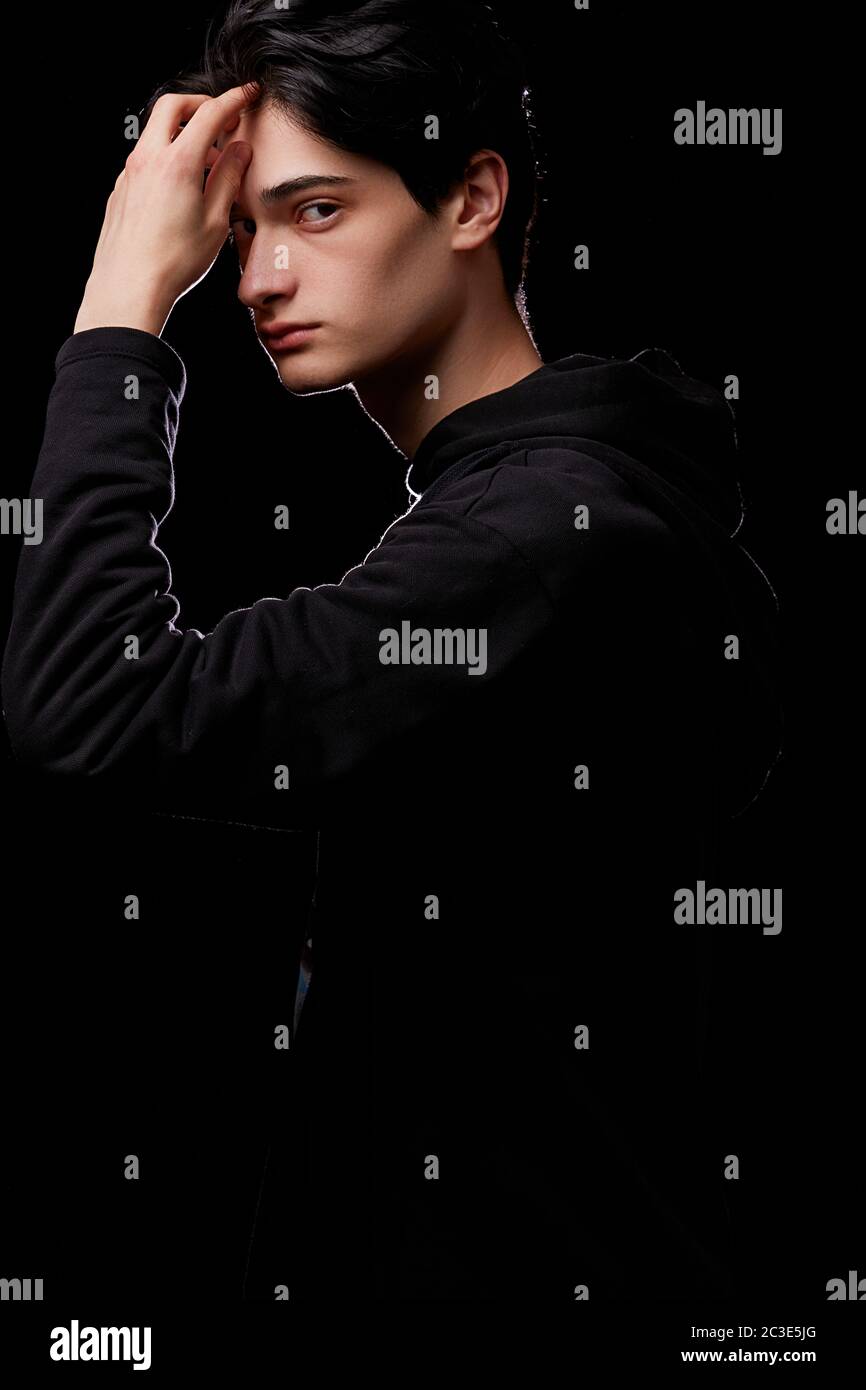 Dramatic black white portrait man hi-res stock photography and images ...