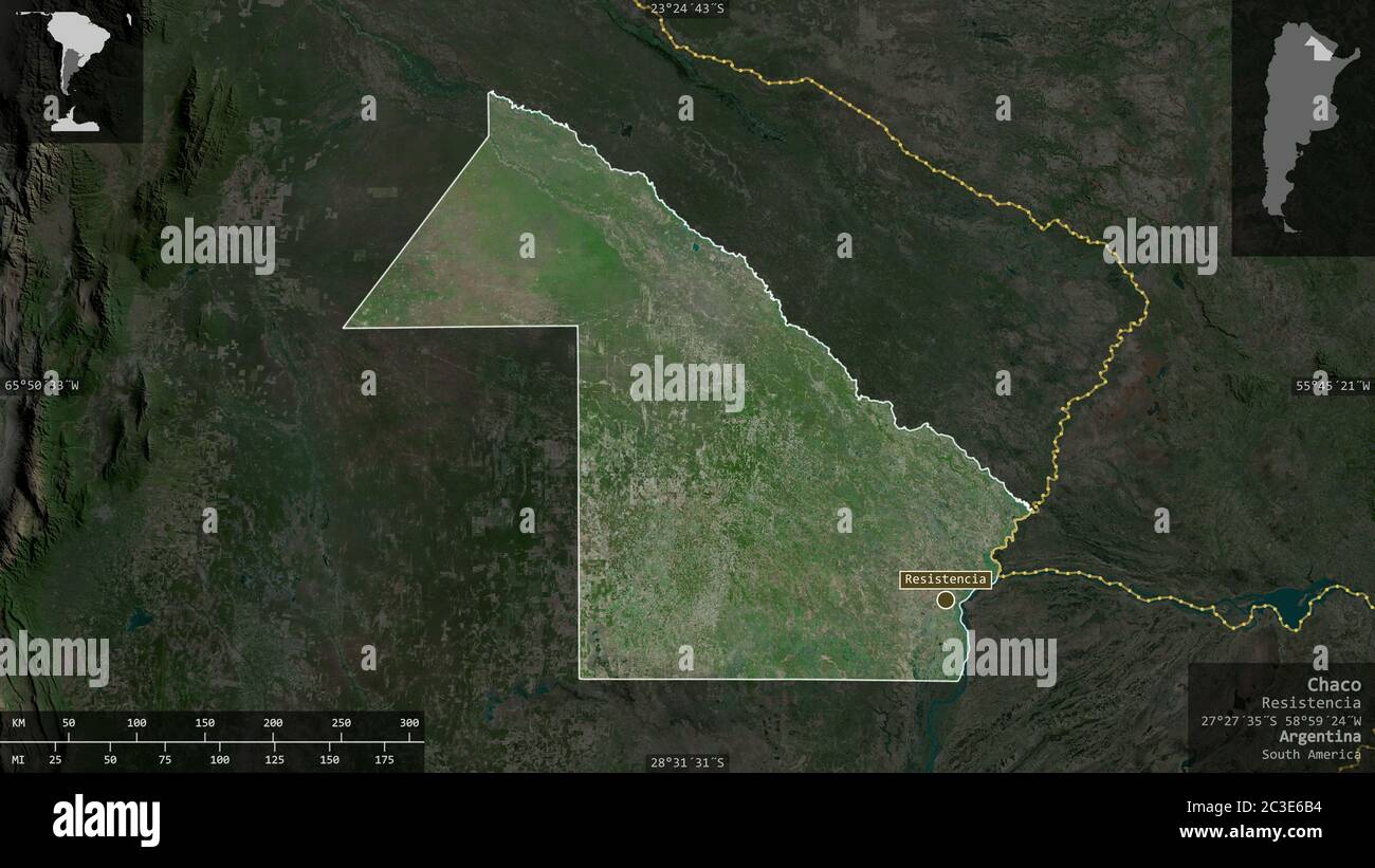 Chaco outline map hi-res stock photography and images - Alamy