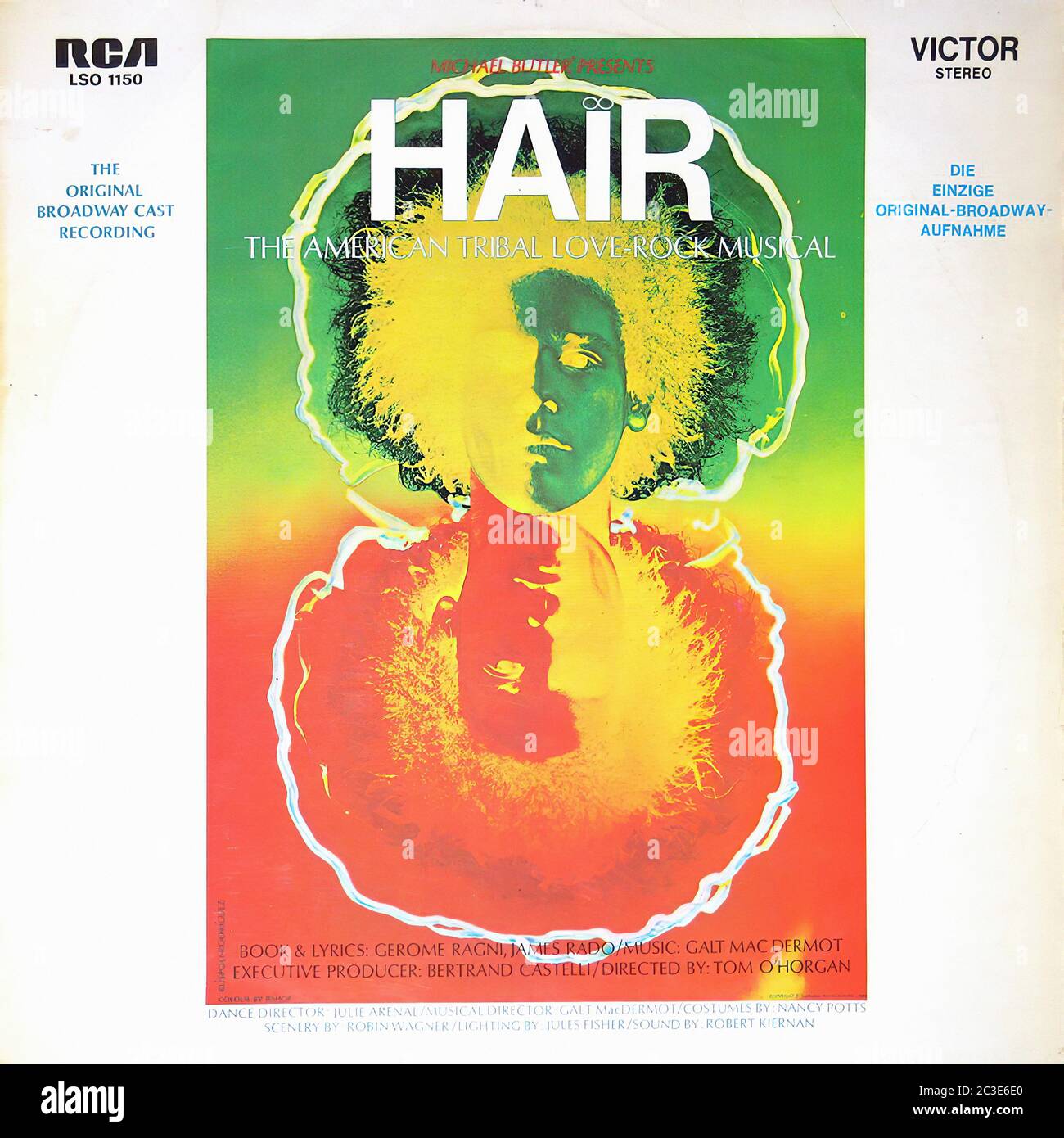 Hair Original Broadway Cast Recording - Vintage 12'' LP 160 grams vinyl ...