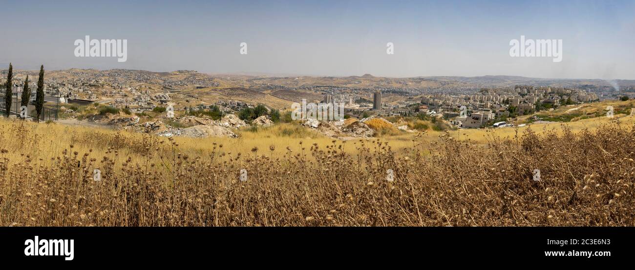 The israeli neighborhood of Jerusalem, Har Homa, and its palestinian ...