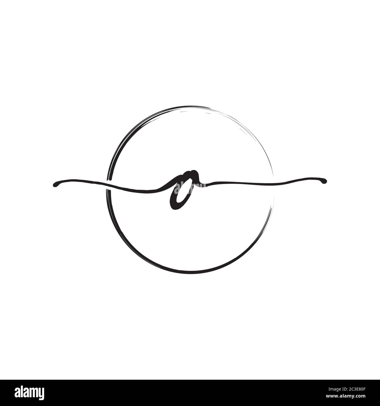 The Letter O In Cursive