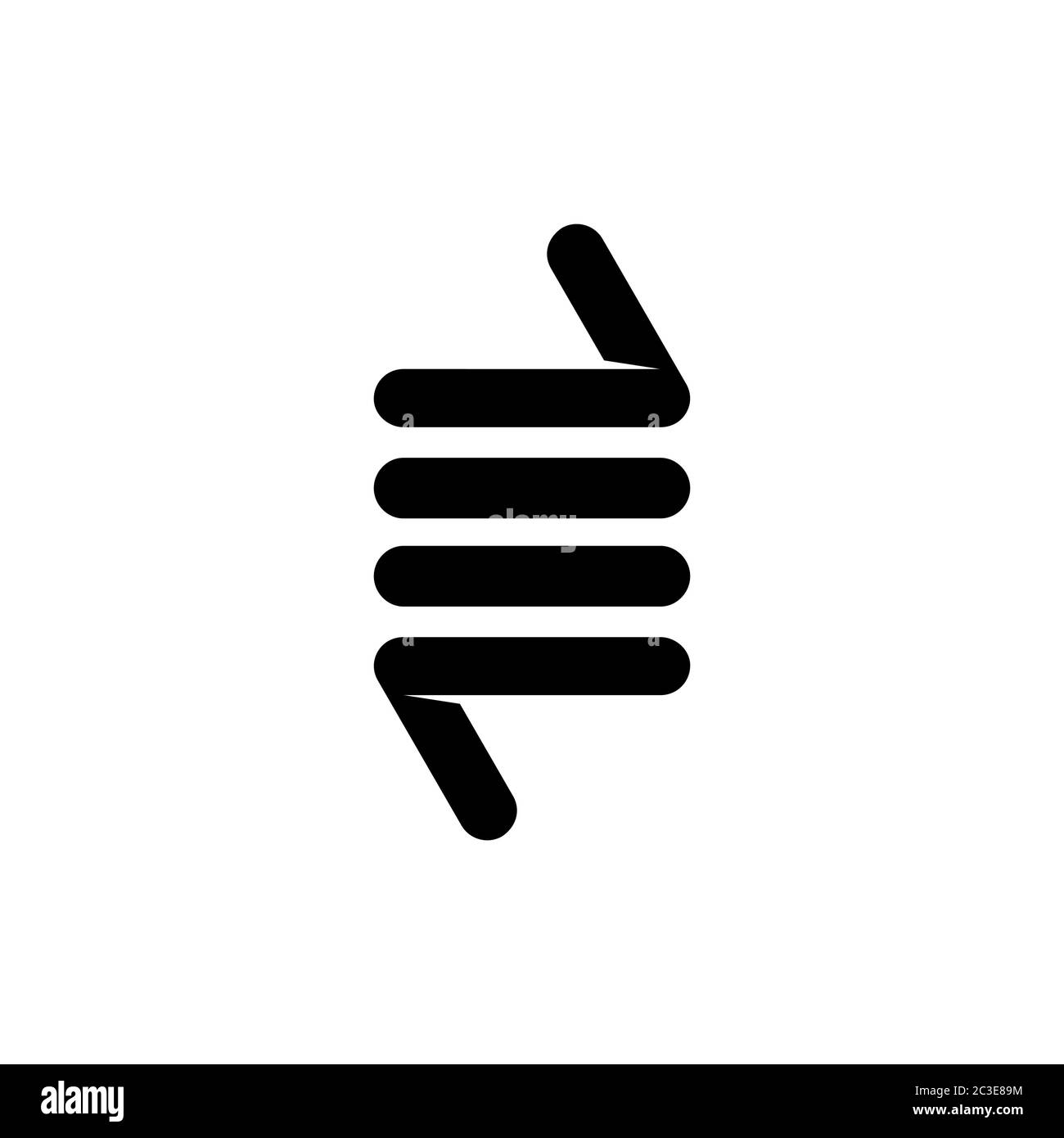 Shock Absorber graphic logo template, spring design concept, isolated ...