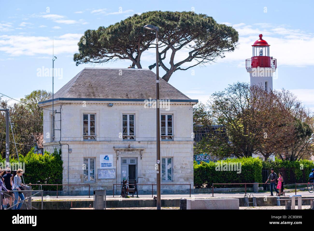 The Red Lighthouse of La Rochelle, Nouvelle-Aquitaine, France Stock ...