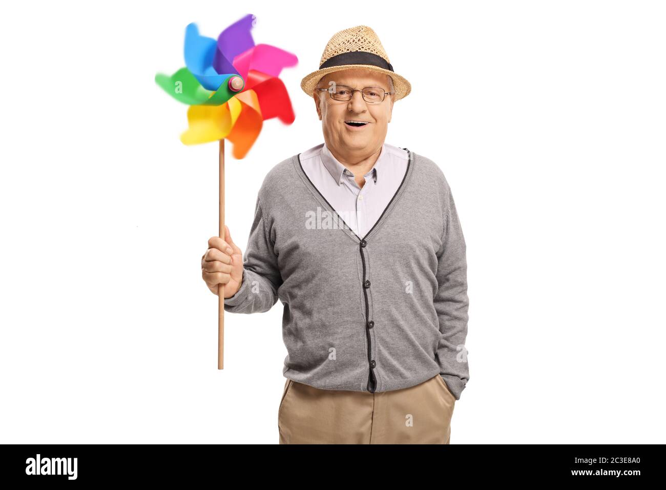 Man playing with pinwheel hi-res stock photography and images - Alamy