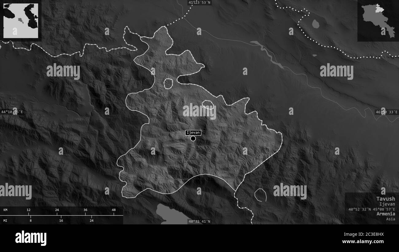 Tavush map Black and White Stock Photos & Images - Alamy