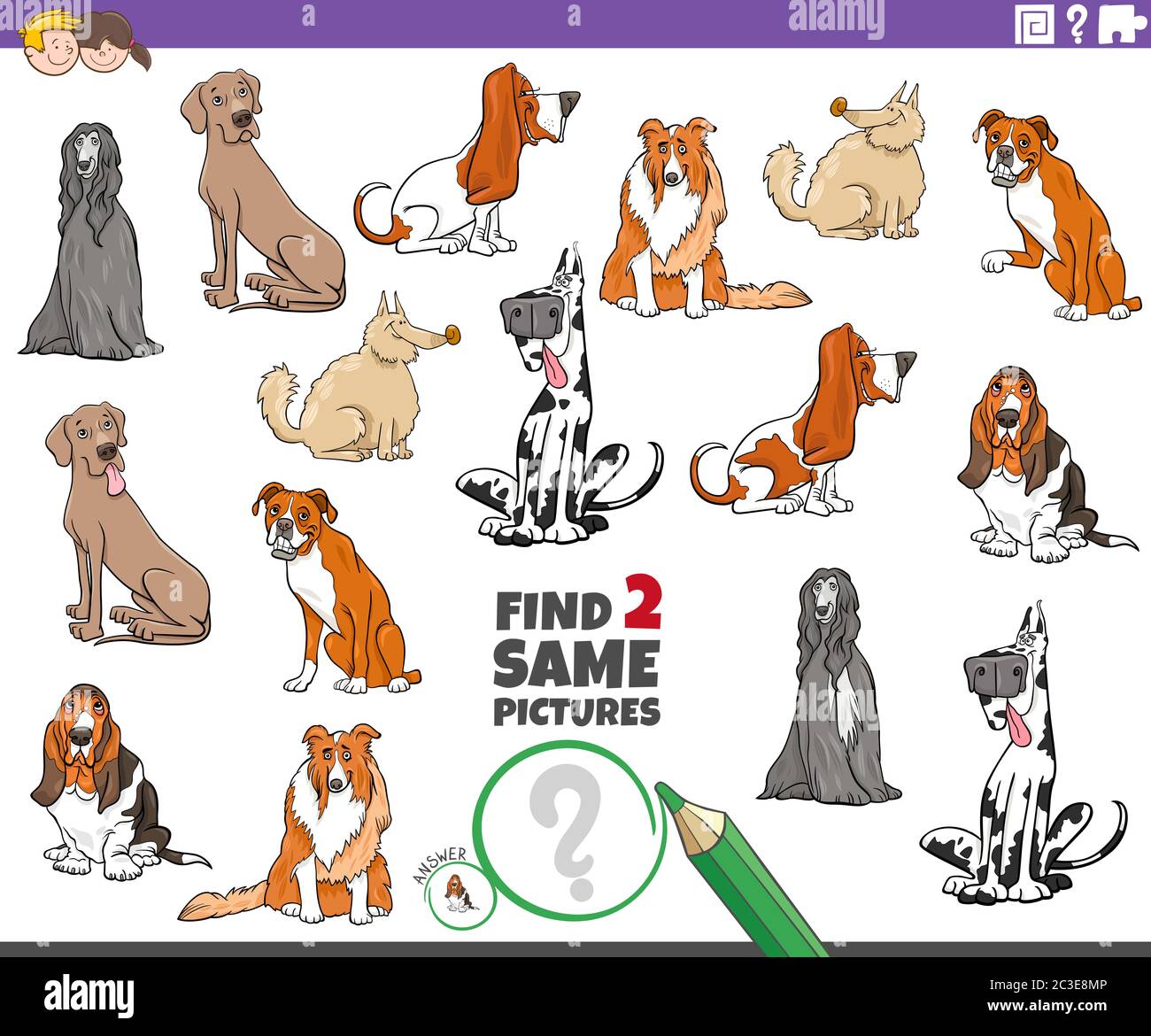 Two identical dogs hi-res stock photography and images - Alamy