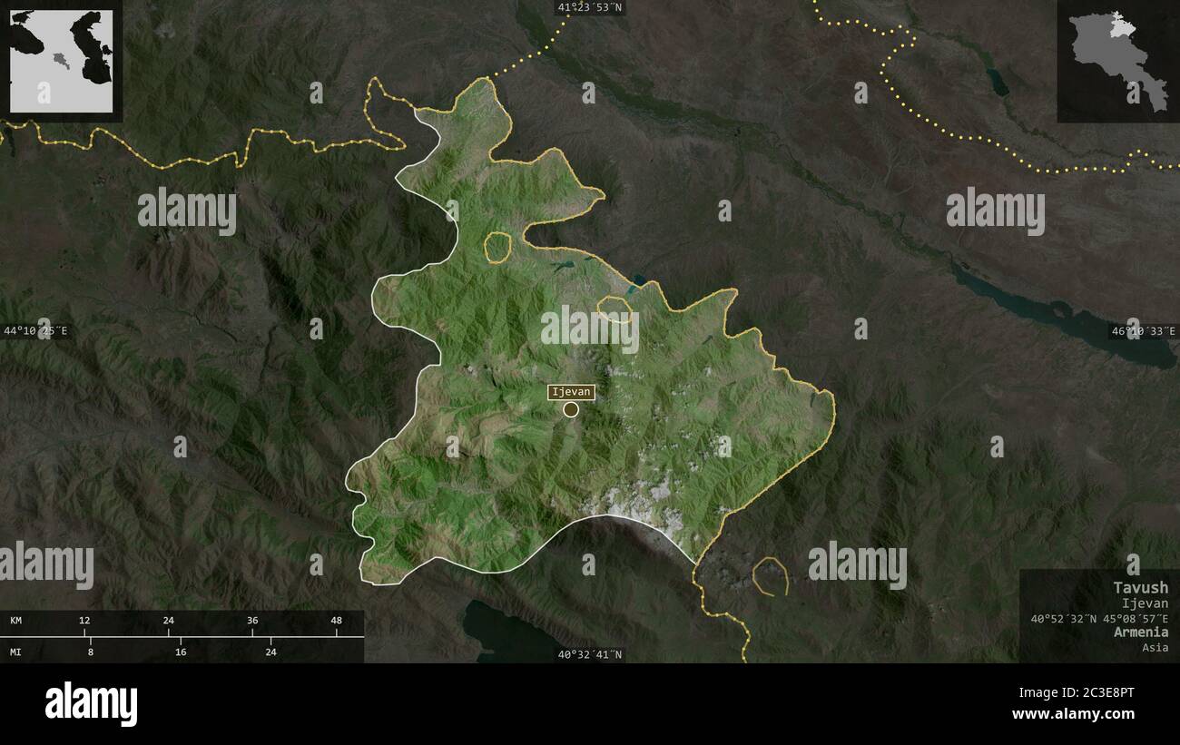 Tavush outline map hi-res stock photography and images - Alamy