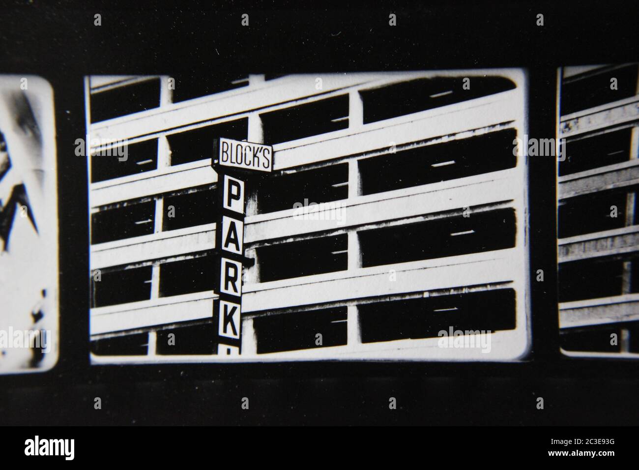 Fine 70s vintage contact print black and white extreme photography of ...