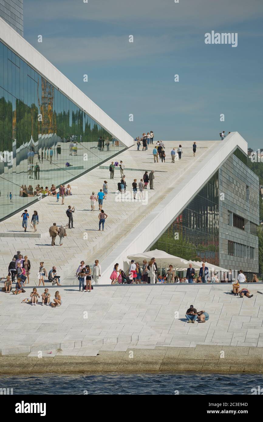 Oslo Opera House (Operahuset) is home of Norwegian National Opera and ...
