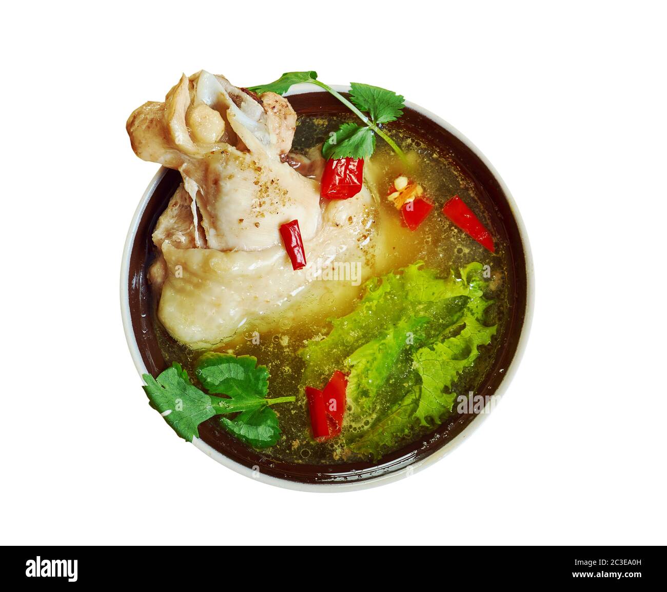 Kurdish Fried Chicken in Broth Stock Photo - Alamy
