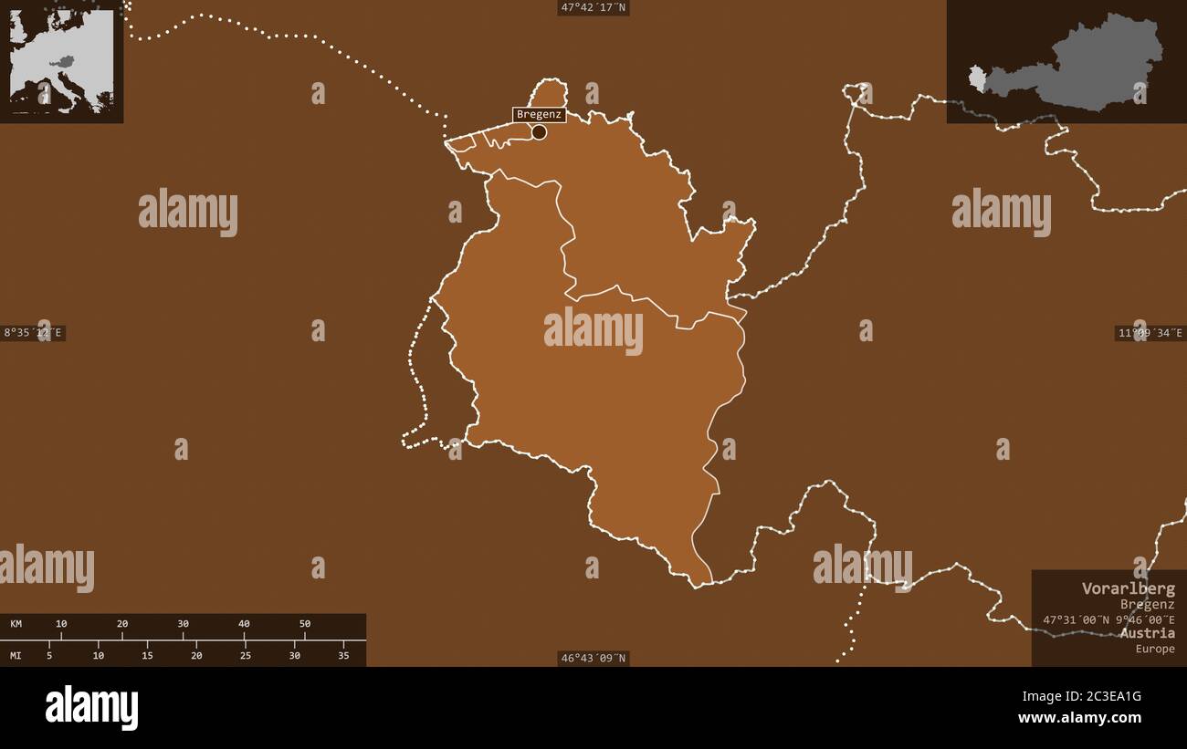 Bregenz area map hi-res stock photography and images - Alamy