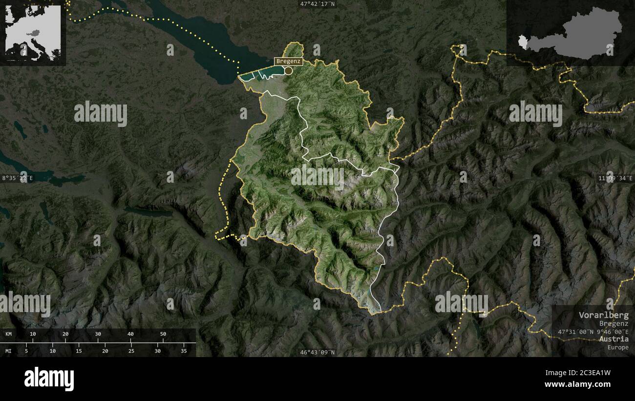 Bregenz area map hi-res stock photography and images - Alamy