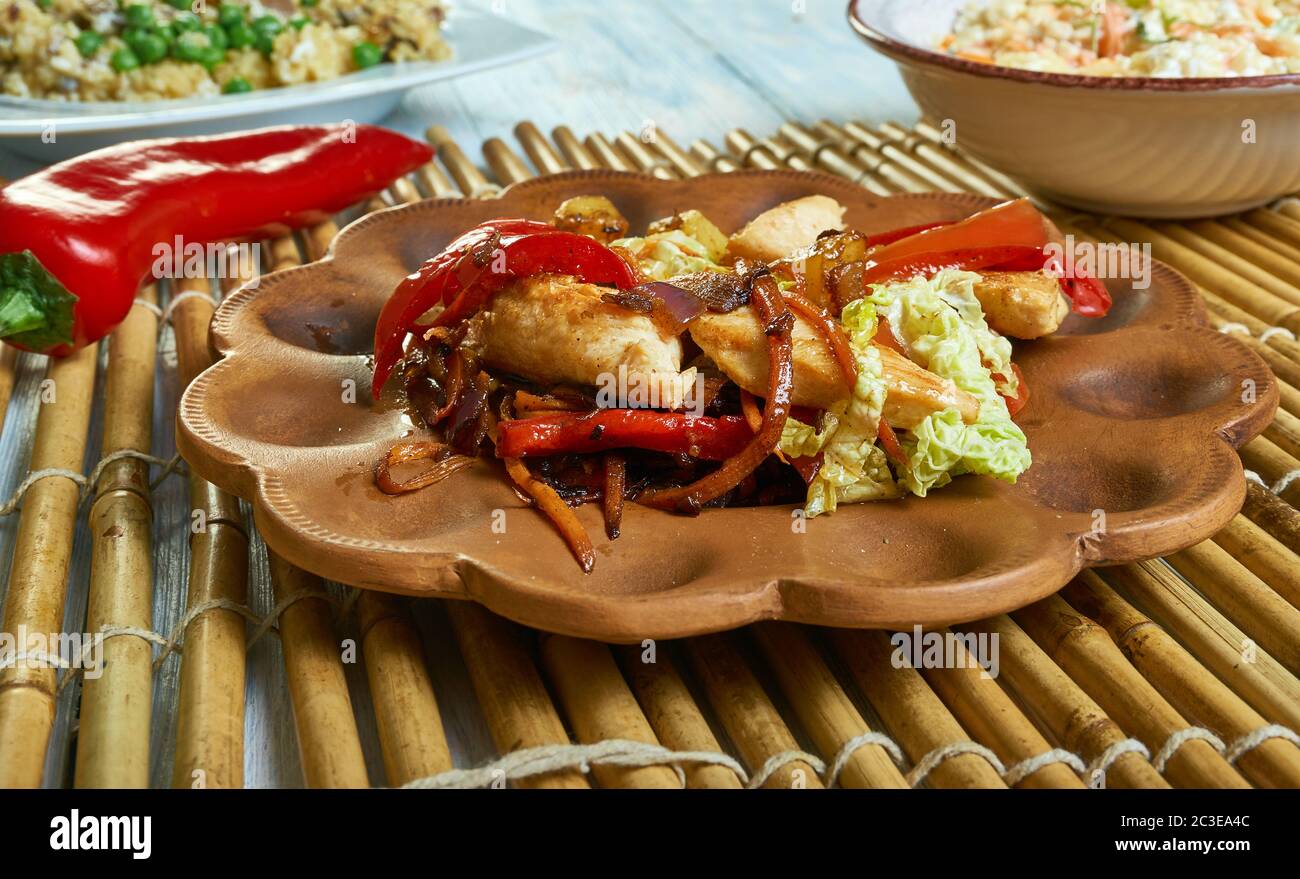 Ethiopian chicken Tibs Stock Photo - Alamy