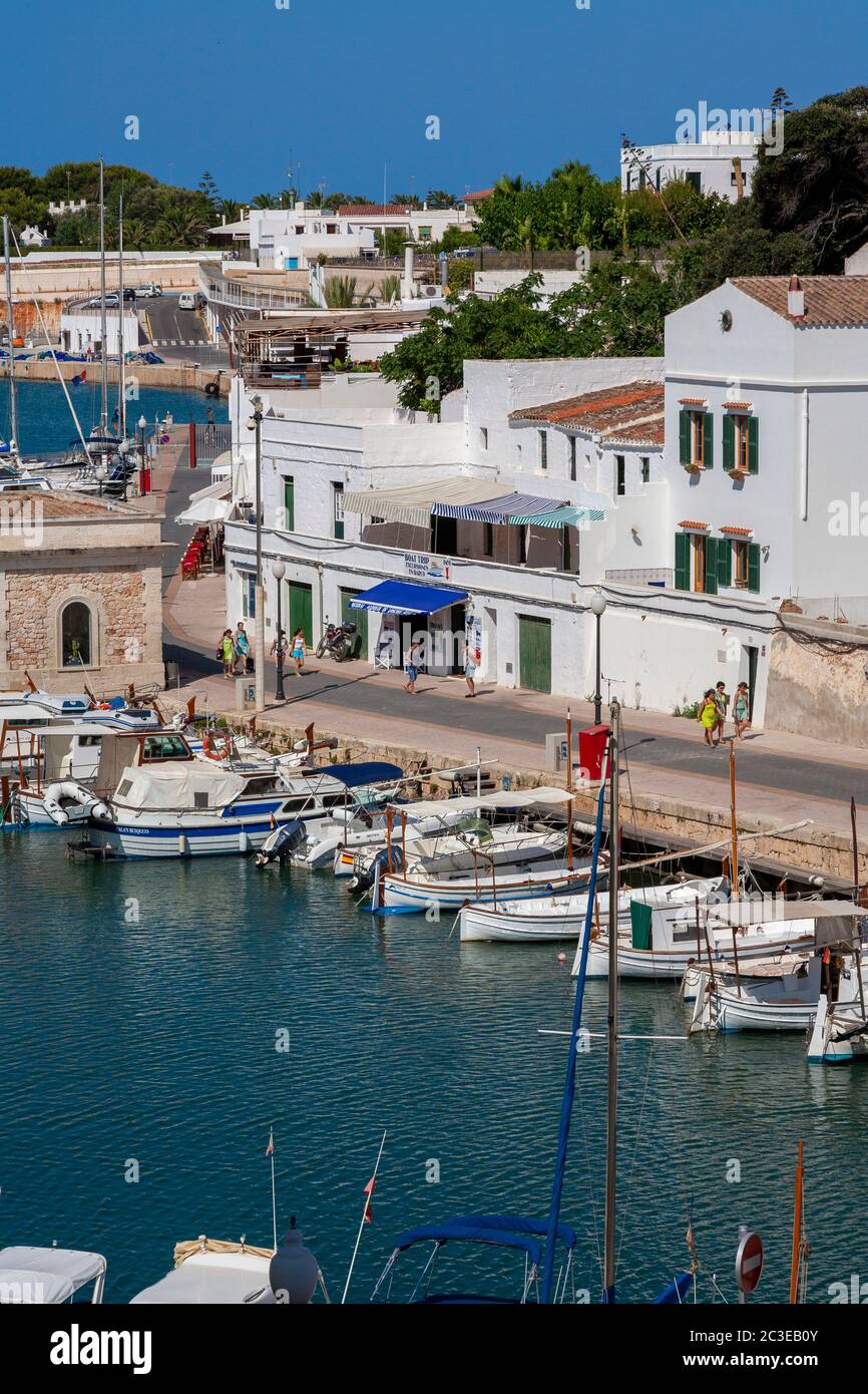 Waterfront mahon harbour menorca spain hi-res stock photography and ...