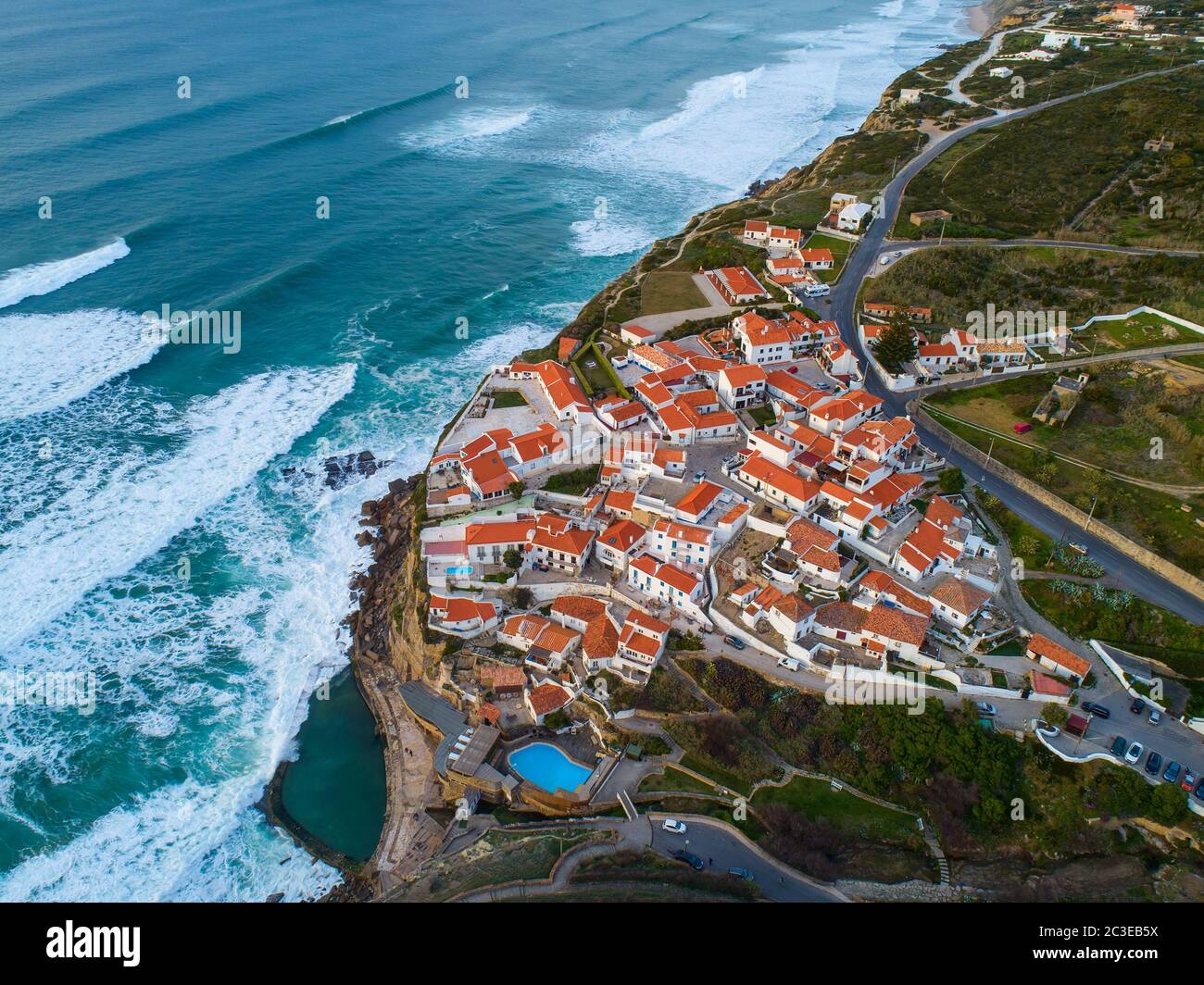 Coastal town Azenhas do Mar in Portugal Stock Photo - Alamy