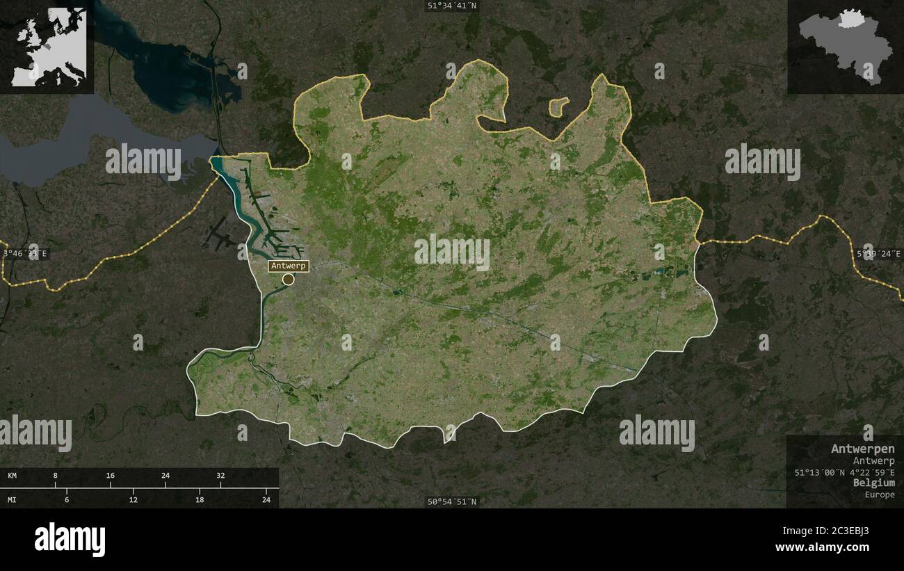 Antwerp area map hi-res stock photography and images - Alamy