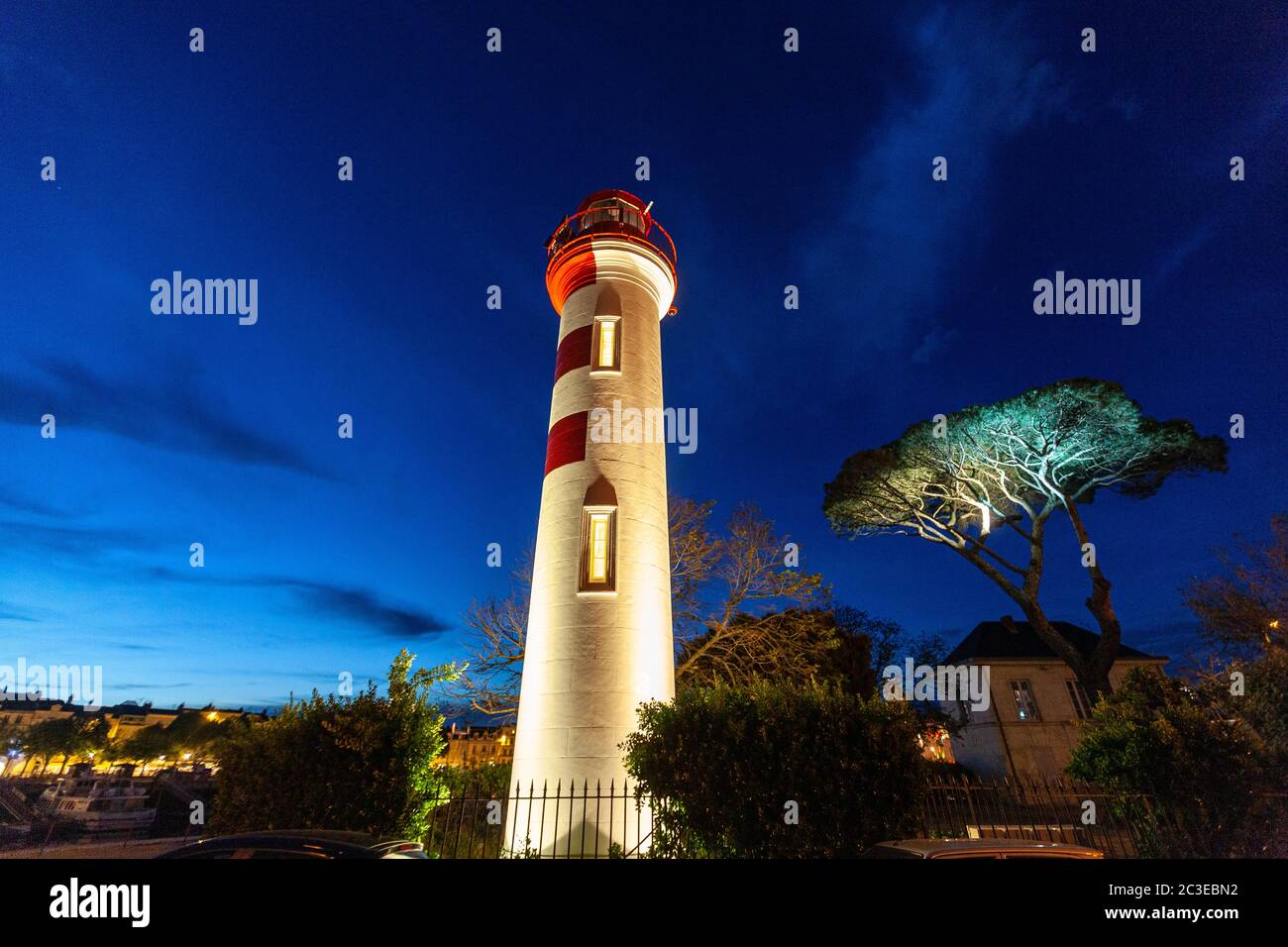 The Red Lighthouse of La Rochelle, Nouvelle-Aquitaine, France Stock ...