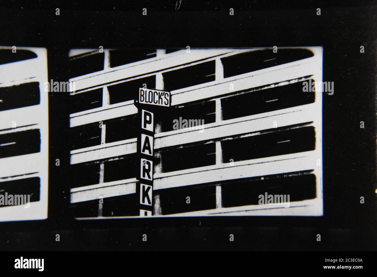 Fine 70s vintage contact print black and white extreme photography of ...