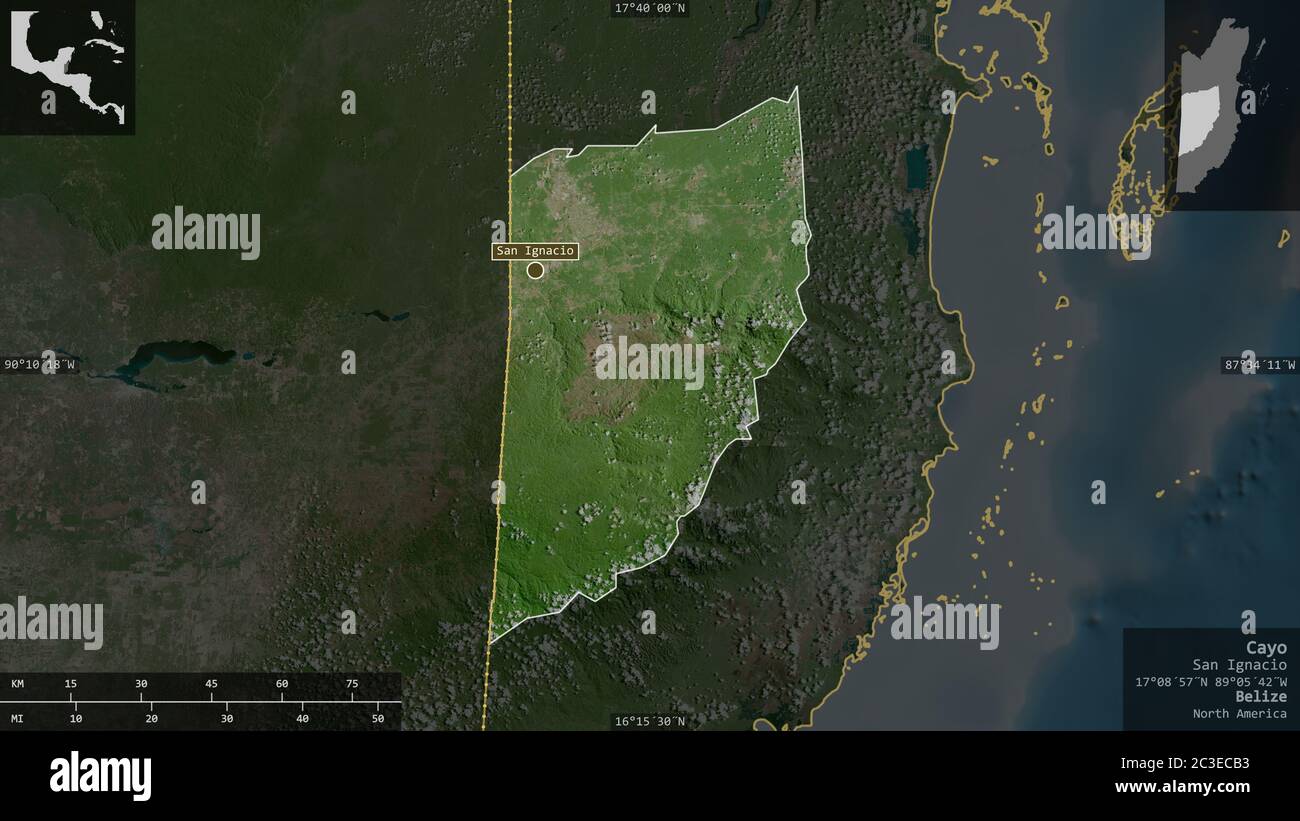 Map Satellite Geography Belize High Resolution Stock Photography and ...