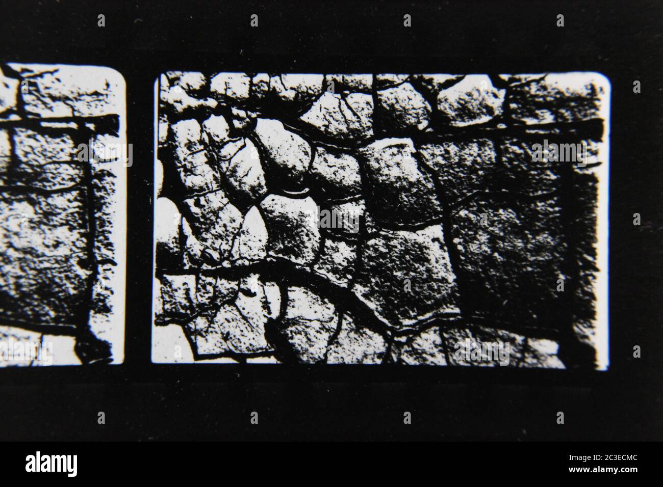 Fine 70s vintage contact print black and white extreme photography of ...