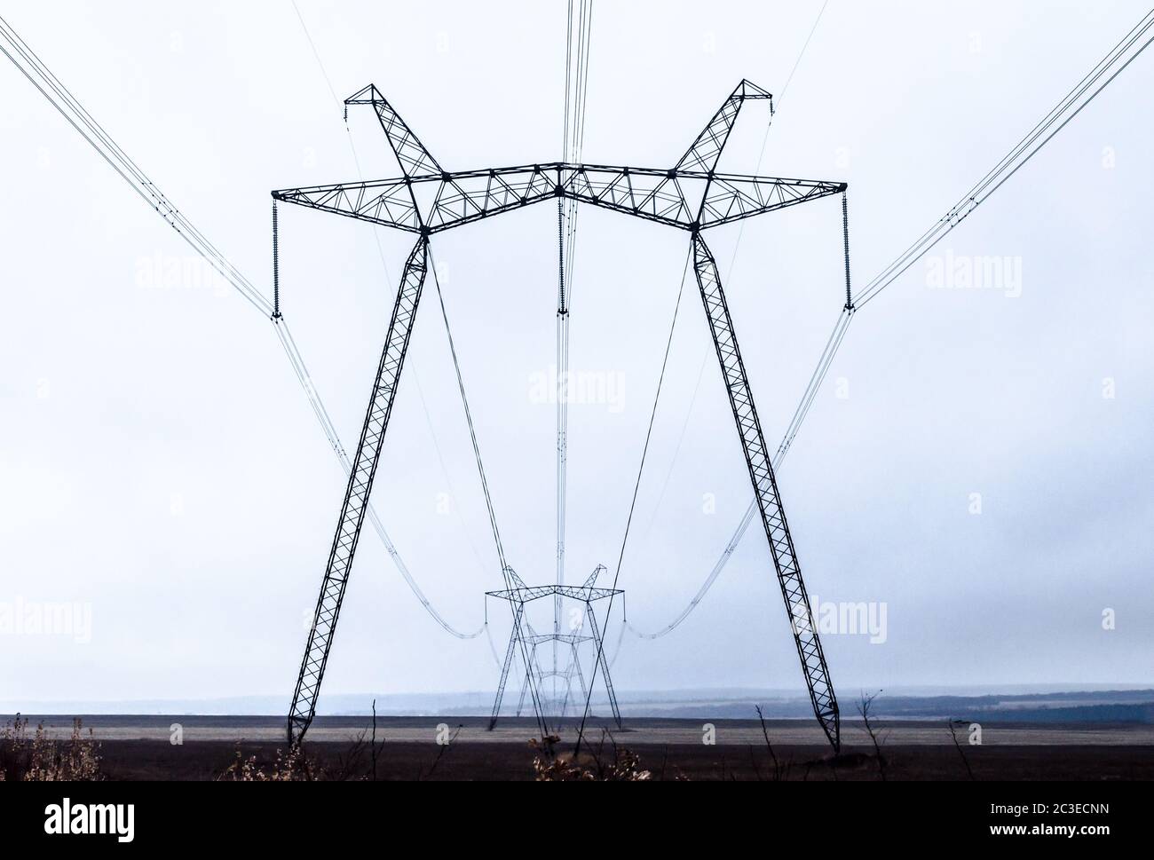 High voltage power lines in hi-res stock photography and images - Alamy