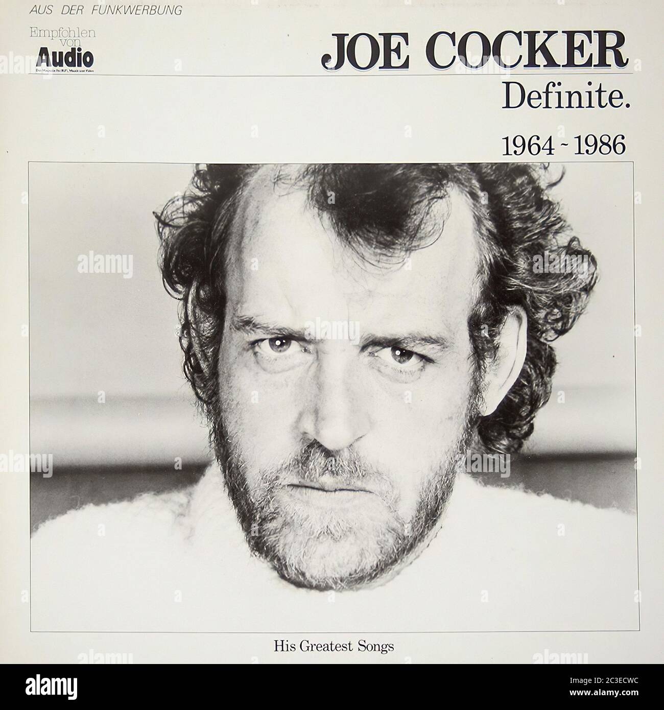 JOE COCKER DEFINITE 1964-1986 - Vintage 12'' vinyl LP Cover Stock Photo ...