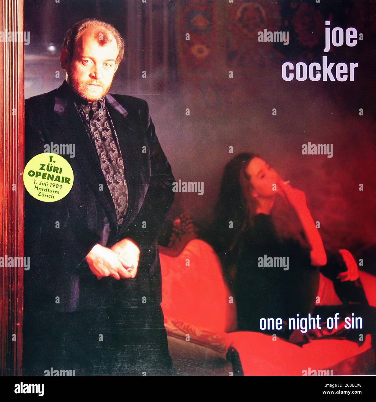 Joe Cocker - One Night of Sin - Vintage 12'' vinyl LP Cover Stock Photo - Alamy