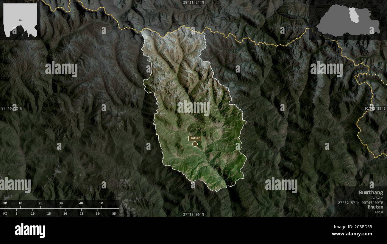 Bumthang outline map hi-res stock photography and images - Alamy