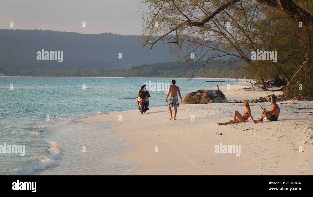 Tropical Island Beach Landscapes in Koh Rong, Cambodia Stock Photo - Alamy