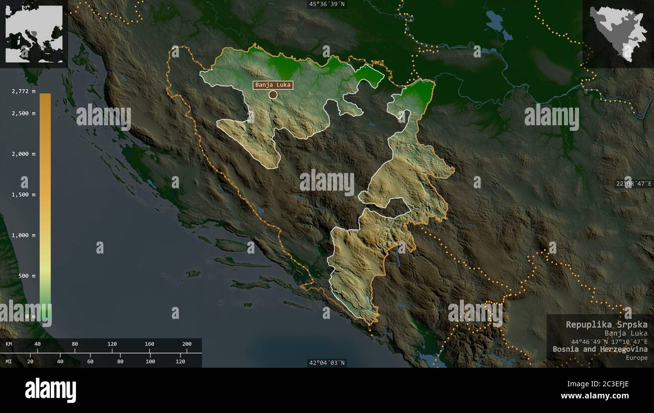 Republic of srpska map hi-res stock photography and images - Alamy