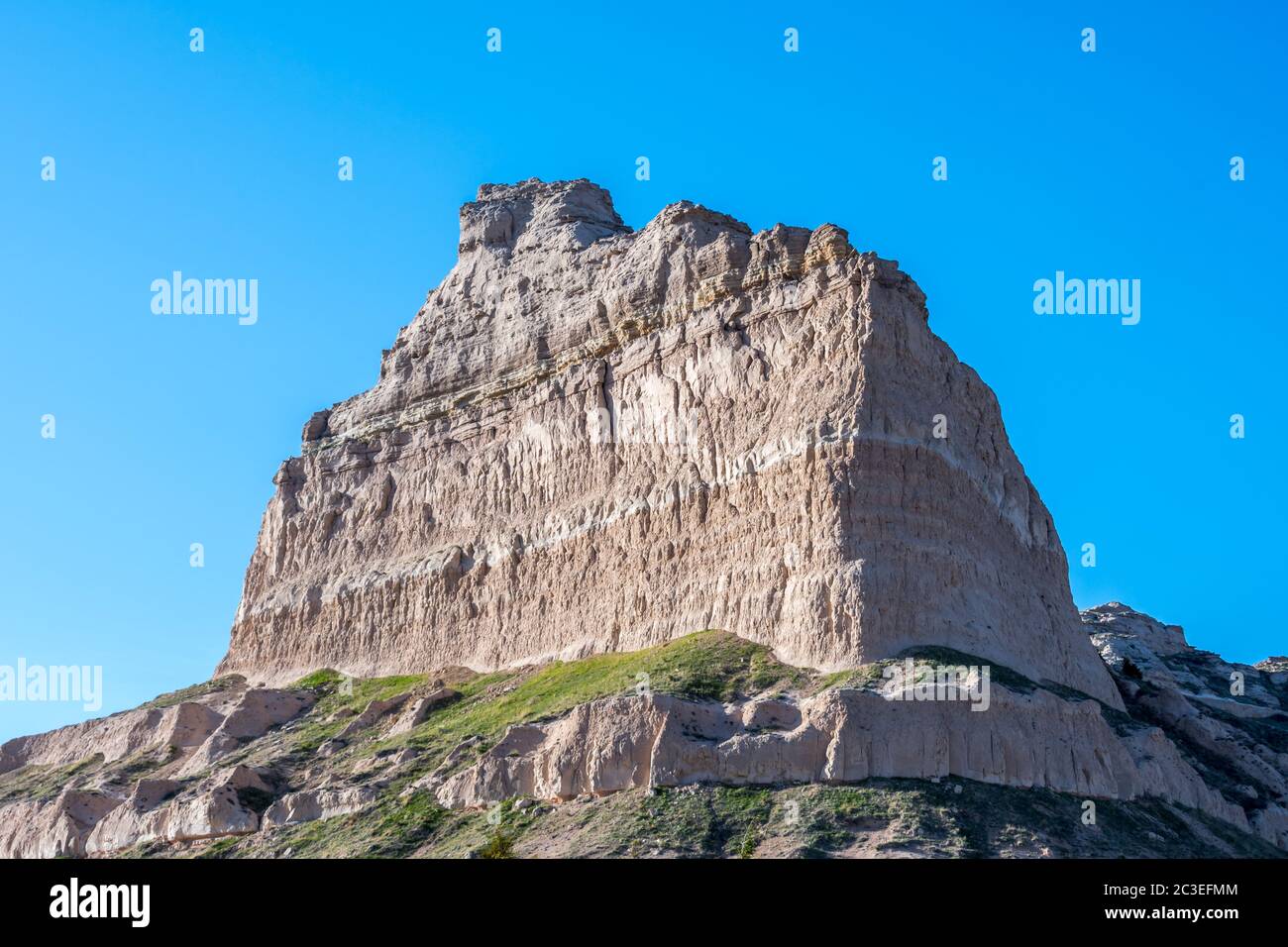 Rocky landscape scenery of Scotts Bluff National Monument, Nebraska ...