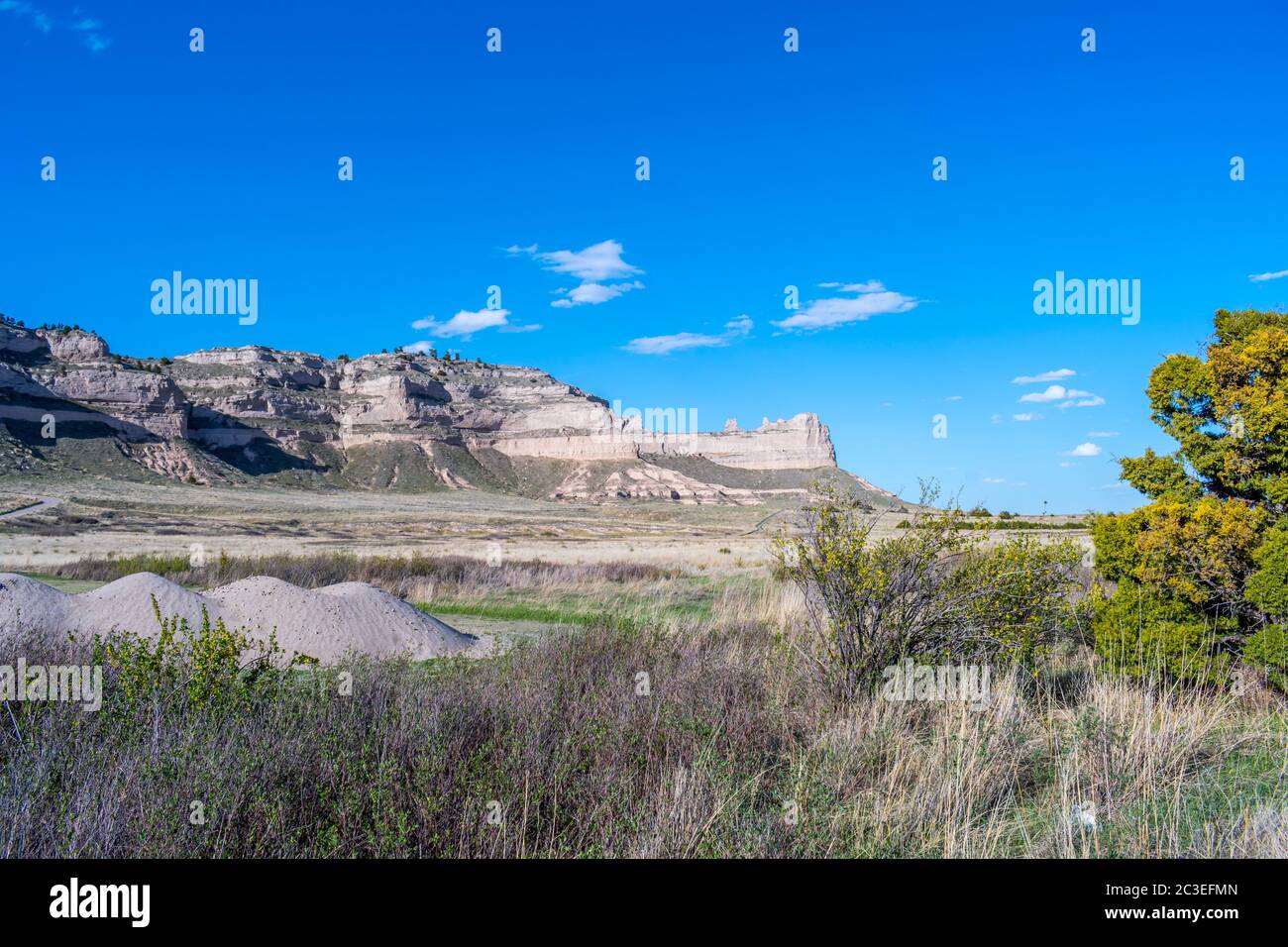 Rocky landscape scenery of Scotts Bluff National Monument, Nebraska ...
