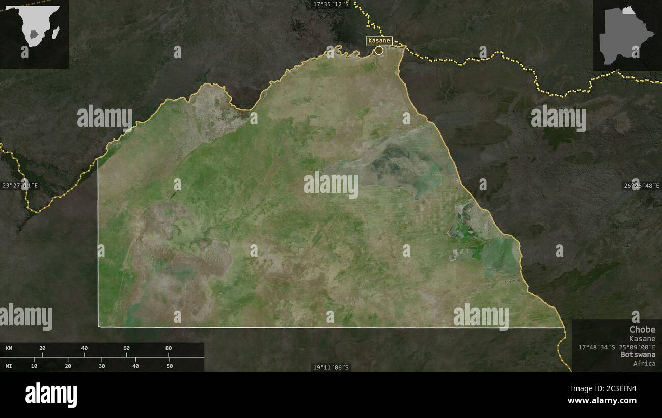 Chobe outline map hi-res stock photography and images - Alamy