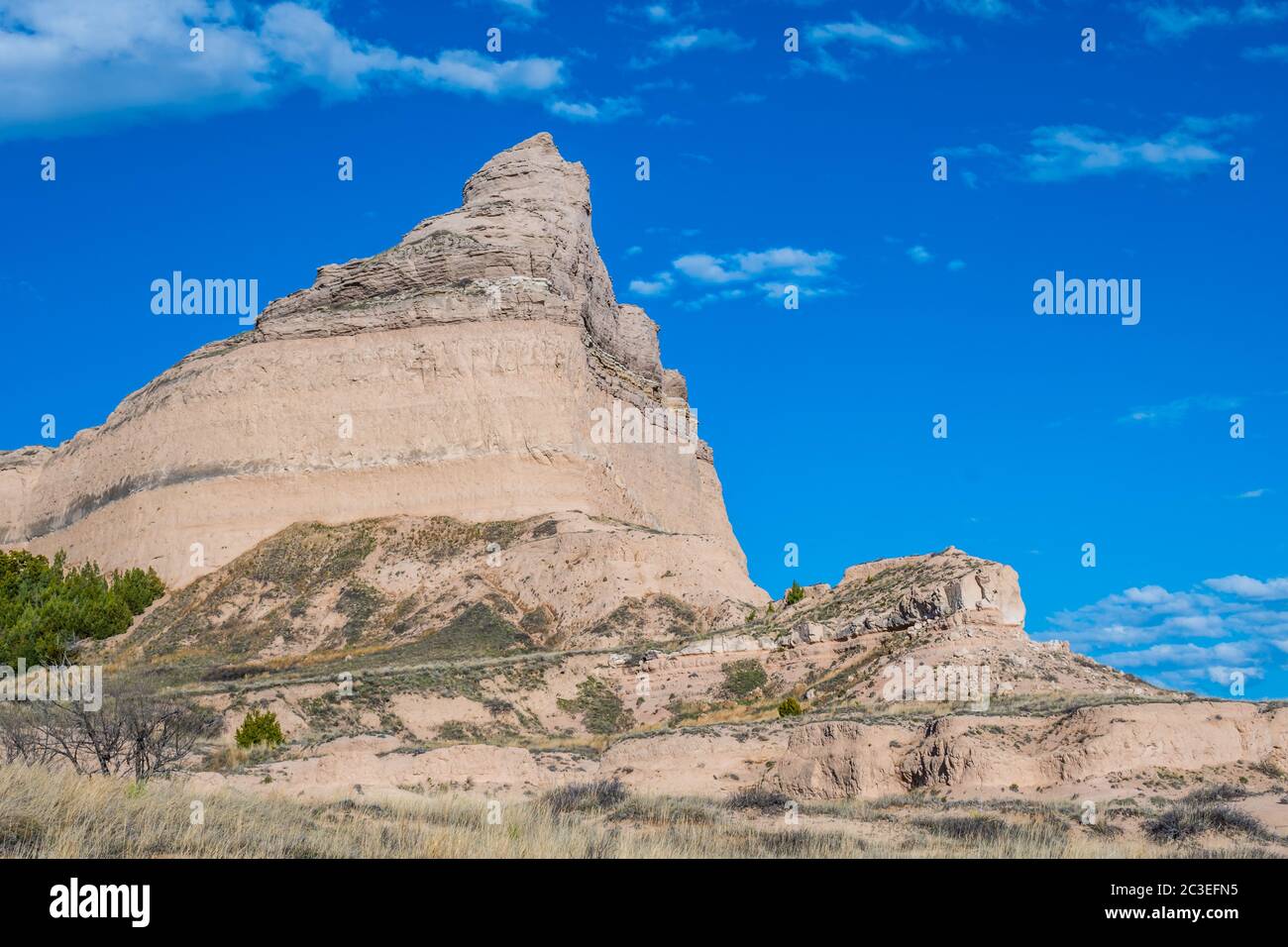 Rocky landscape scenery of Scotts Bluff National Monument, Nebraska ...