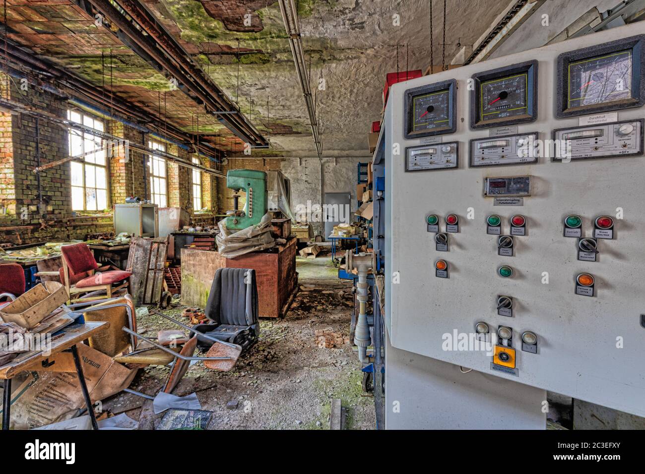 Industry Lost Places abandoned workshop workshop Stock Photo - Alamy