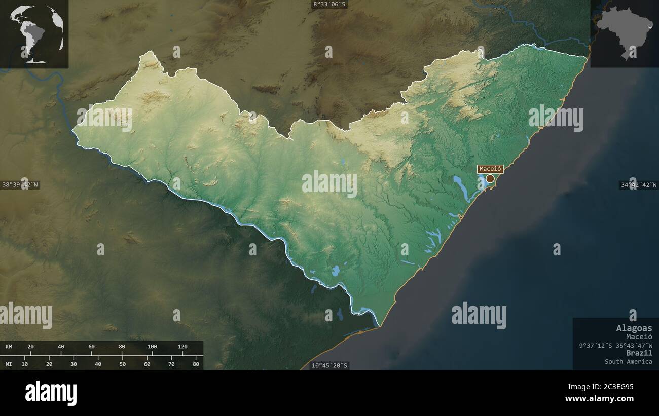Alagoas outline hi-res stock photography and images - Alamy